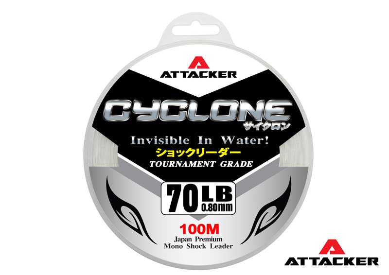 สายตกปลา สายหน้า สายช๊อคลีดเดอร์ ATTACKER CYCLONE Mono Shock Leader ...