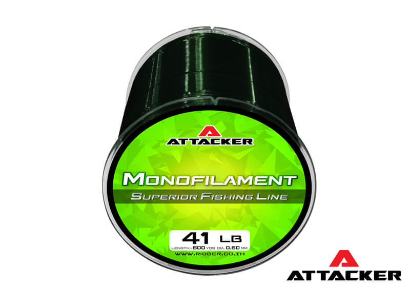 สายตกปลา สายเอ็นตกปลา ATTACKER “MONOFILAMENT Superior Fishing Line” สี ...